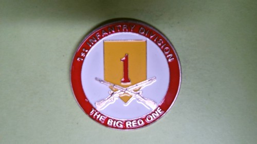 CHALLENGE COIN OLDER U.S. ARMY STRONG 1ST INFANTRY DIVISION THE BIG RED ...