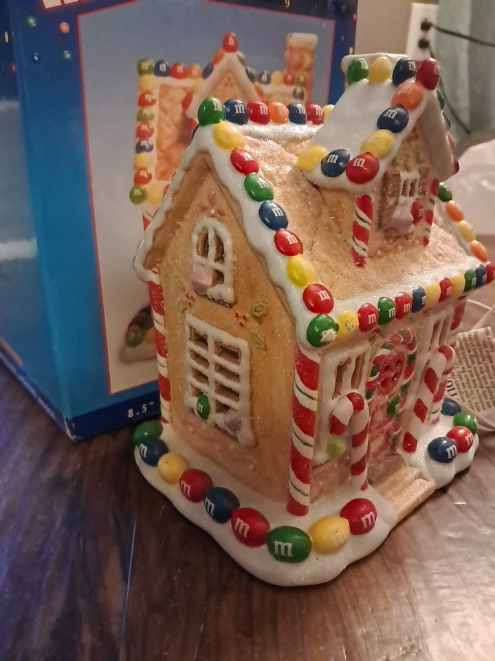Vtg Kurt Adler M&Ms Christmas Lighted Gingerbread With M&Ms House | eBay