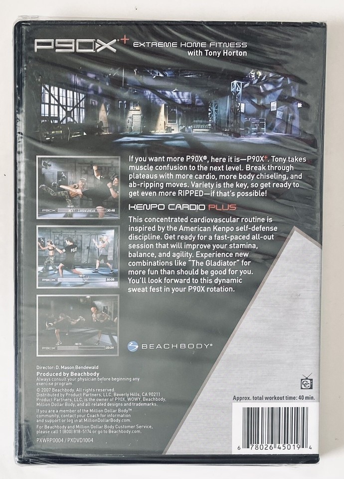 Beachbody P90X Extreme Home Fitness Kenpo Cardio Plus DVD - Tony Horton ...