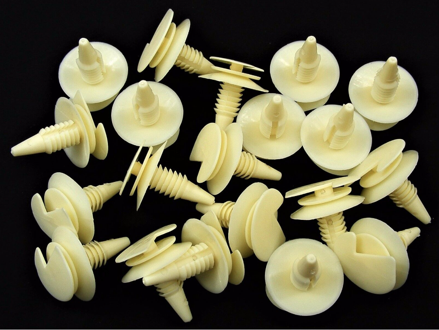 GM Door & Trim Panel Retainer Clips- Fits 1/4" Hole- 13/16" Long- Qty ...
