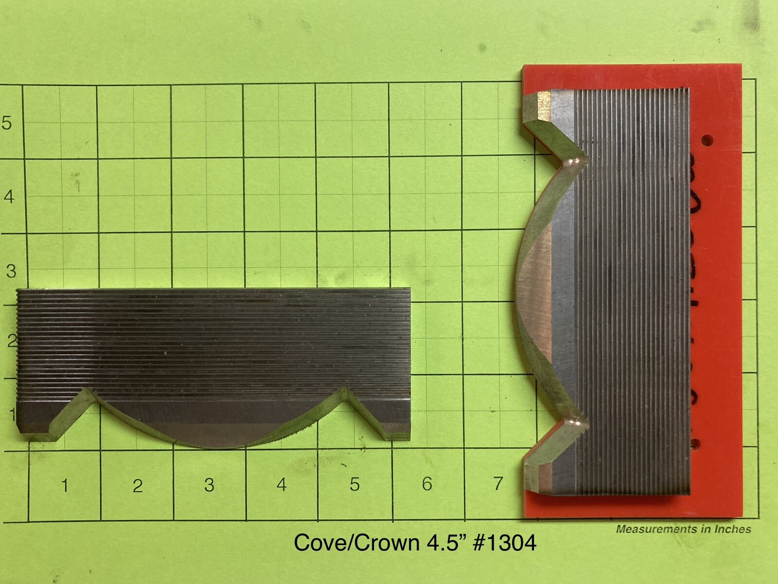 5/16 Corrugated High Speed Steel Molding Knives - Crown/Cove Molding ...