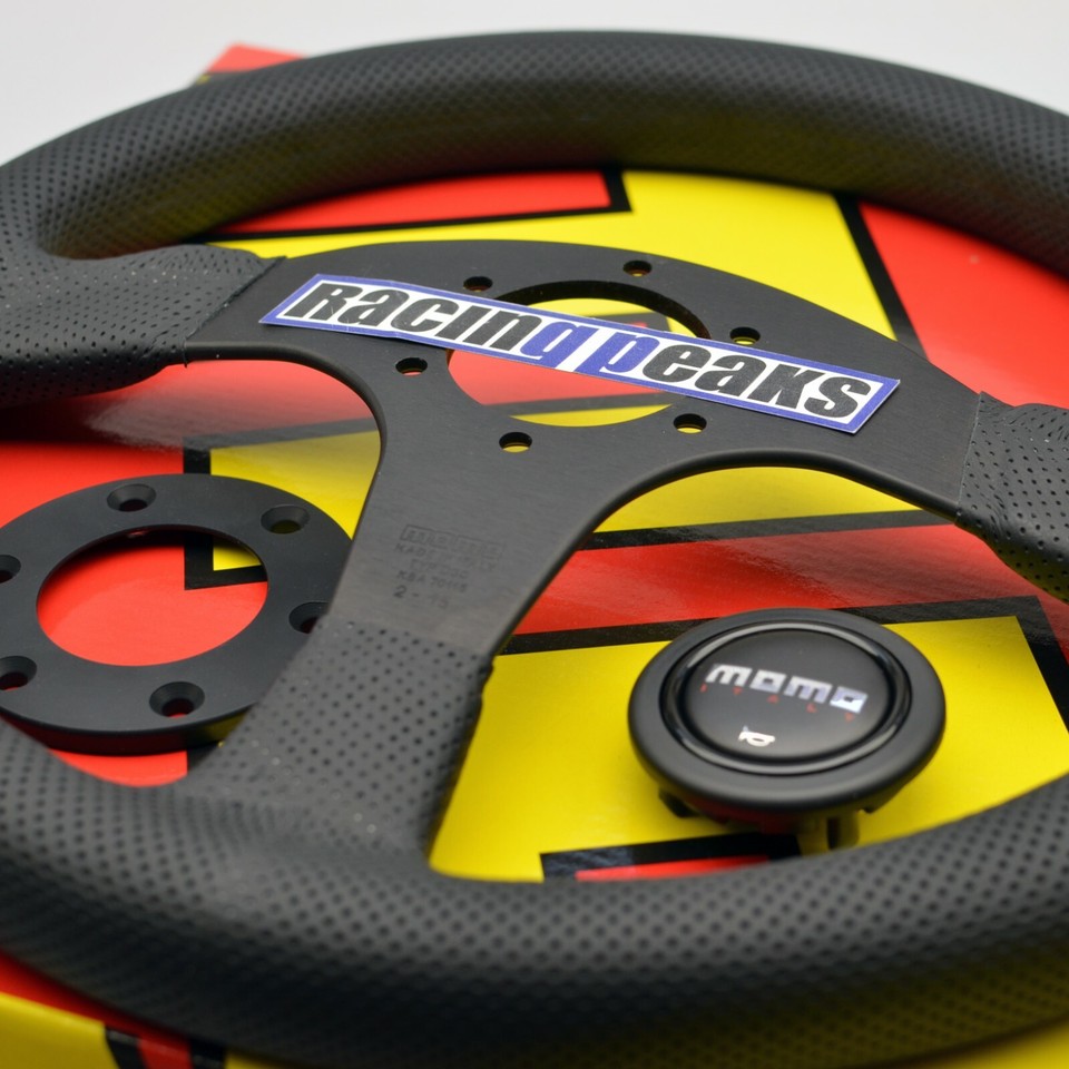 MOMO Competition leather steering wheel 350mm NEW sport tuning drift | eBay