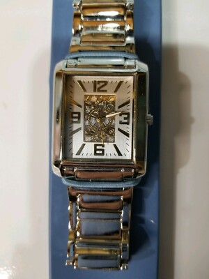 Avon Mens Diamond Accent Watch Silver case. 2009 New | eBay
