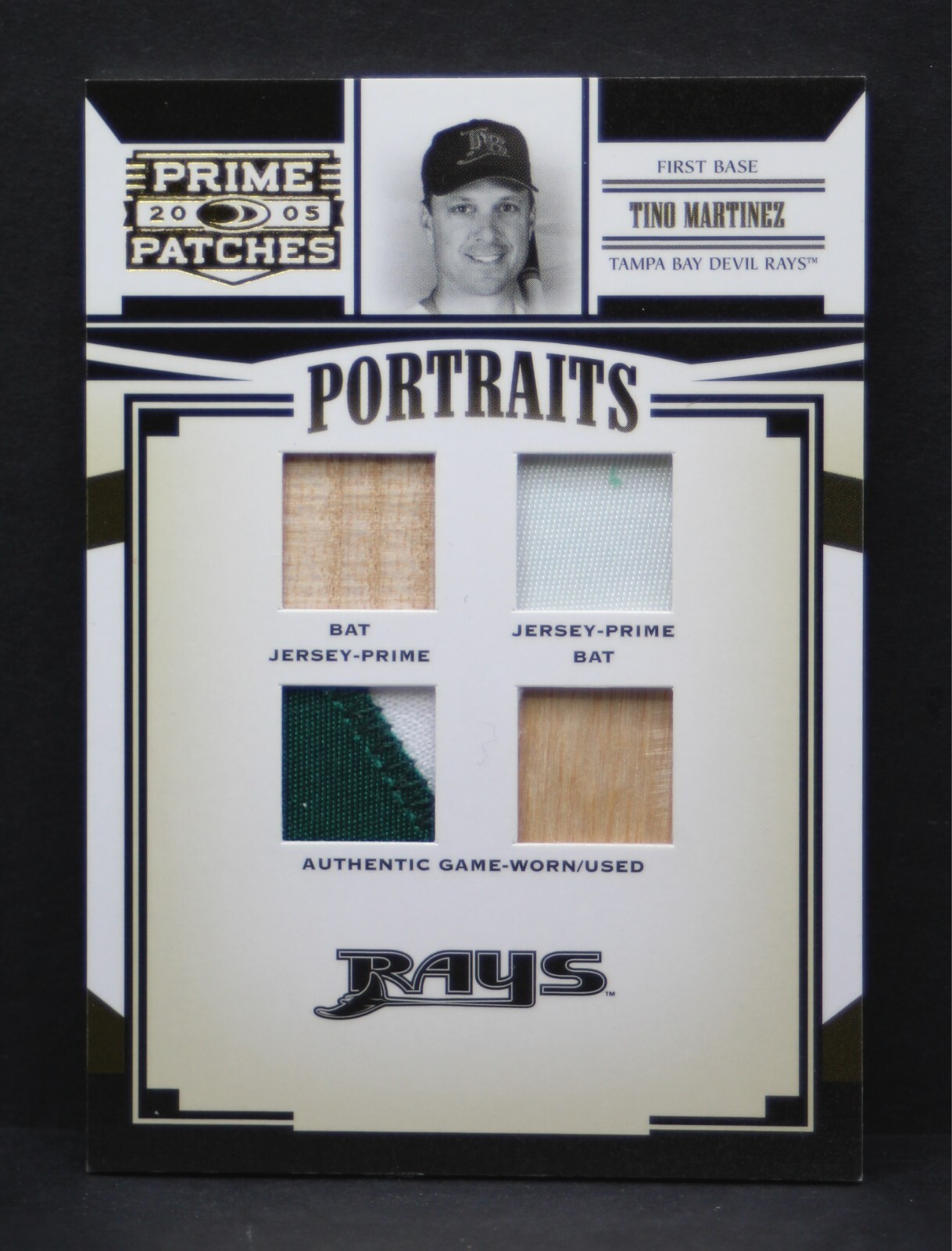 Tino Martinez 2005 Donruss Prime Patches Portraits GU Quad PATCH Bat ...