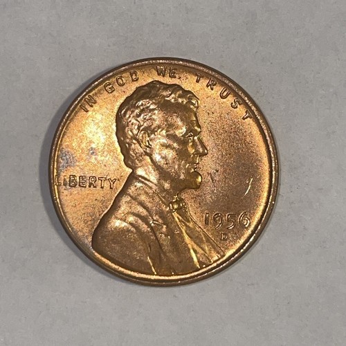 1956 D Lincoln Shiny Copper Wheat Cent Penny /Lot W47 | eBay