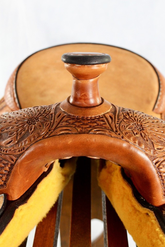 NEW 16" HR HUD ROBERTS SIGNATURE SERIES Working Cowhorse Western Saddle ...