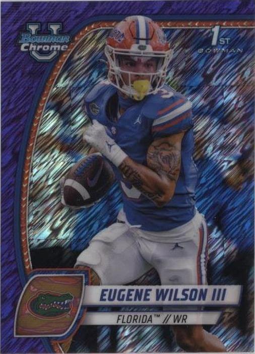 2024 Bowman University Chrome - Eugene Wilson III #74 Purple Shimmer ...