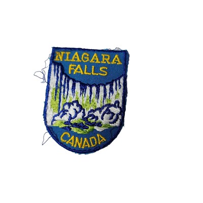 Vintage Niagara Falls Canada Patch Waterfall Tourist Sew On Travel ...