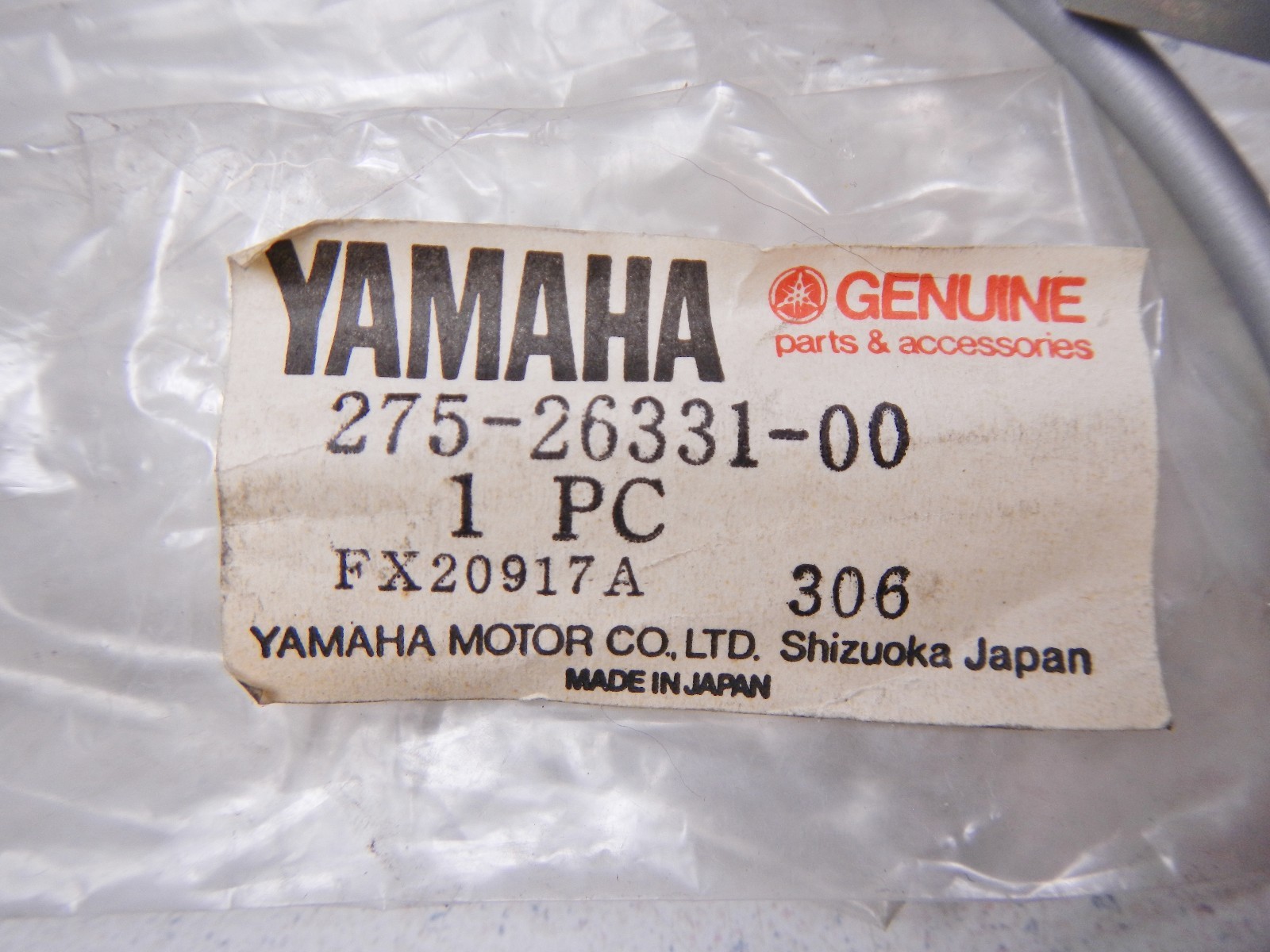70-73 YAMAHA RT1/3 DT1/3 NOS COMPRESSION DECOMPRESSION RELEASE CABLE ...