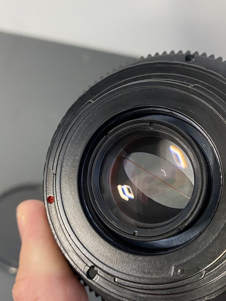 Helios 44-2 58mm F2 ANAMORPHIC Amber Rehouse Cine lens Sony E mount BTF ...