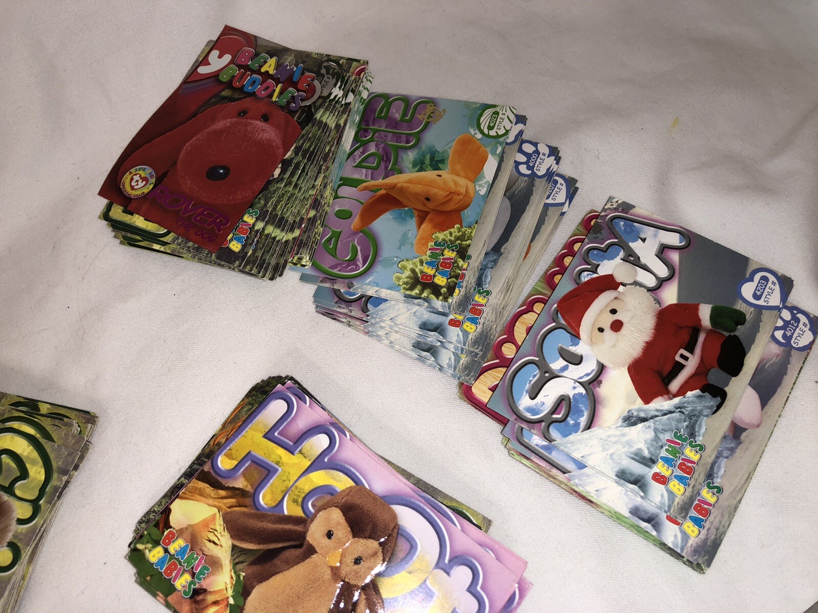 Large Lot of Ty Beanie Baby Trading Cards RARE HUGE Unique 200+ cards ...