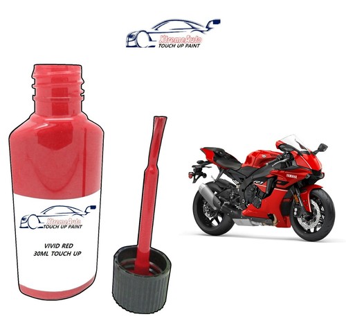 YAMAHA VIVID RED COCKTAIL VRC1 PAINT TOUCH UP KIT 30ML MOTORBIKE BIKE ...