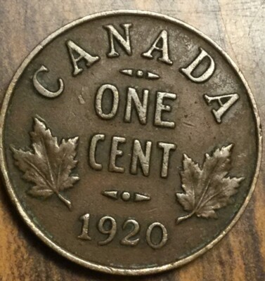 1920 CANADA SMALL CENT PENNY COIN | eBay