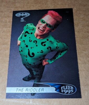 1995 Fleer Batman Forever # 18 THE RIDDLER Movie Trading Card | eBay