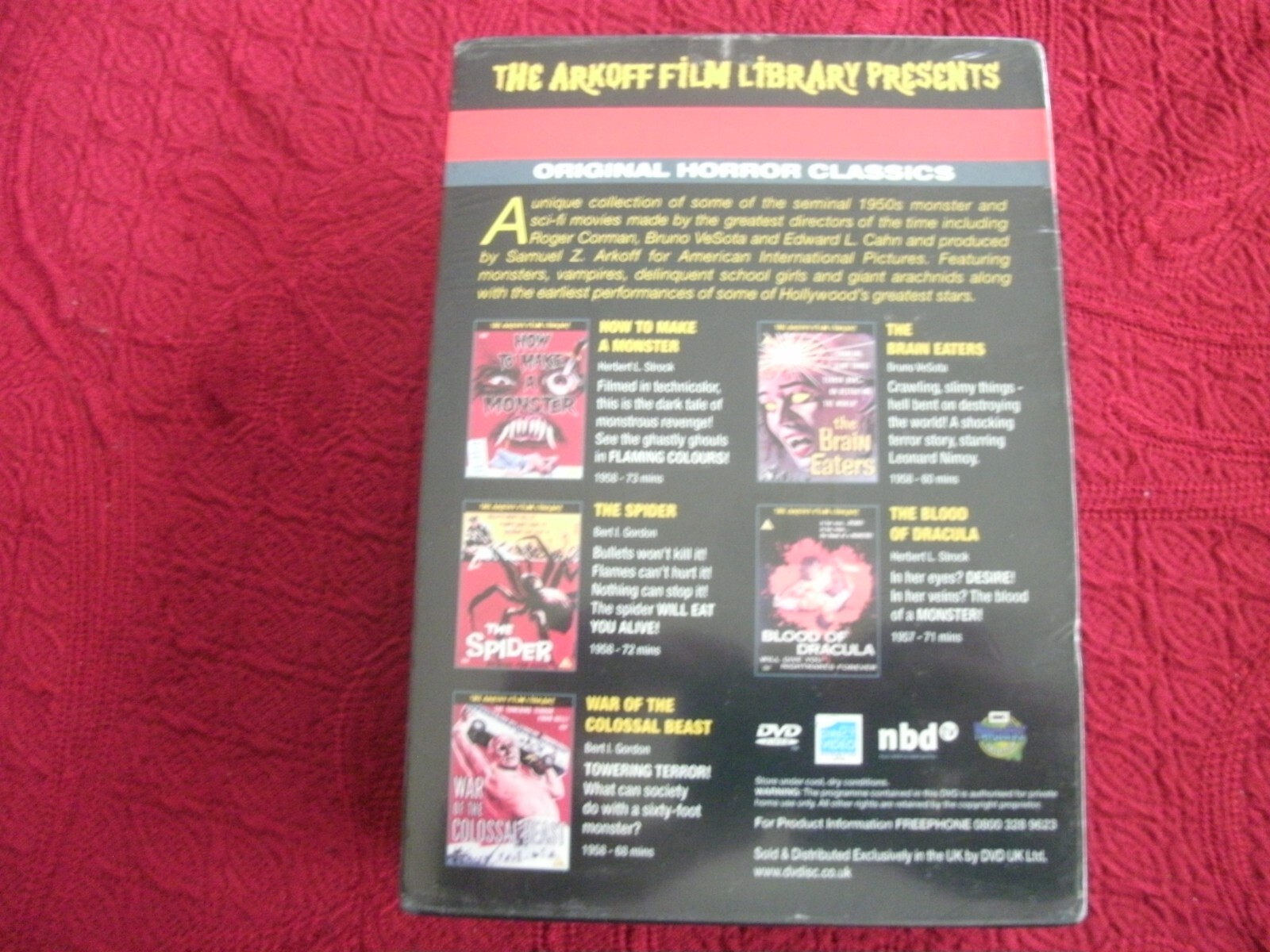 Arkoff - Vol. 1 (Box Set) (DVD, 2004) for sale online | eBay