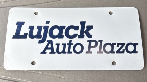 Lujack Auto Plaza Car Advertising License Plate Plastic | eBay