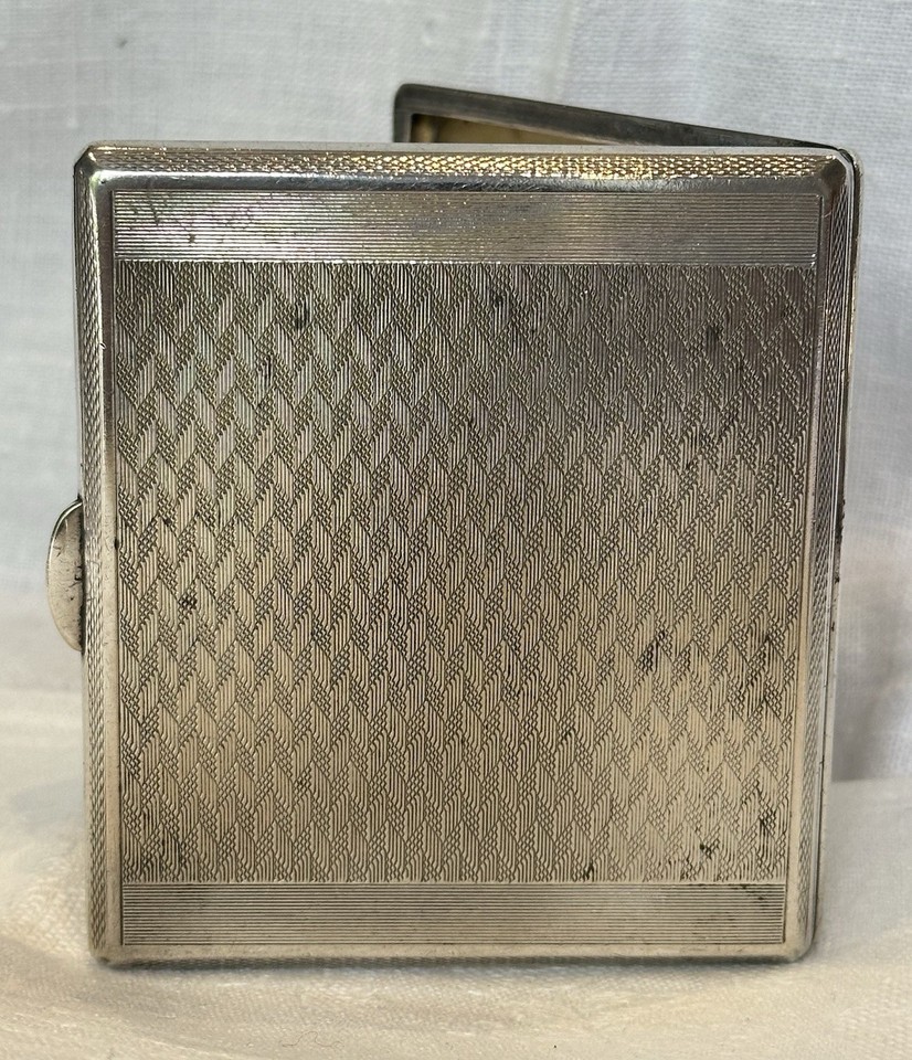 Antique Sterling Silver Cigarette/Card Case Birmingham 1934 Frederick Field | eBay UK