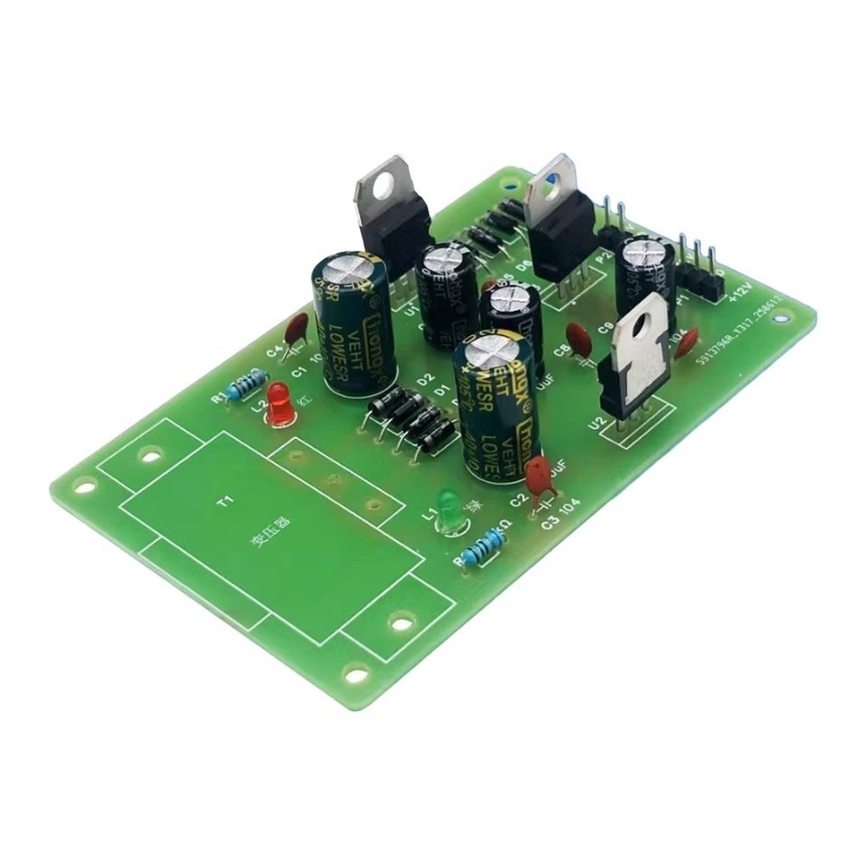 Soldering Practice DC Power Supply Kit 3-terminal Regulator Stable DC ...