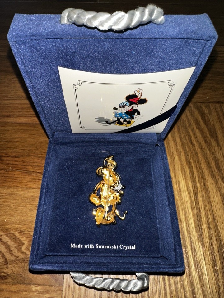Rare Disney Minnie Mouse Swarovski Pin With Box | eBay