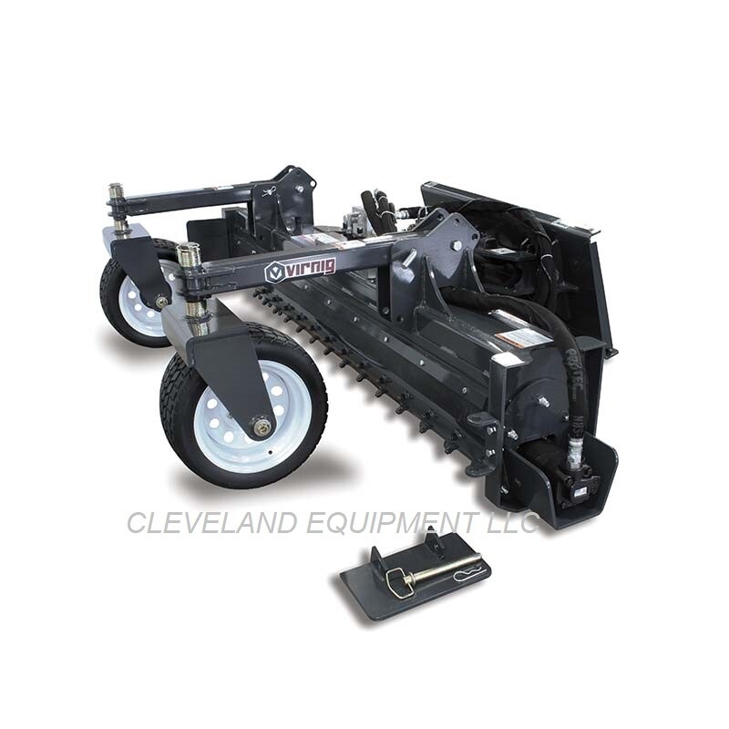 NEW 72" VIRNIG POWER RAKE SOIL CONDITIONER Kubota John Deere Skid Steer ...