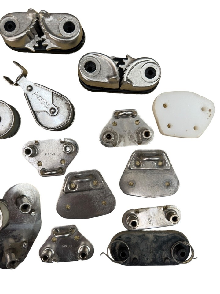 Lot of SAILBOAT RIGGING HARDWARE, STAINLESS STEEL, FICO, Race-lite | eBay