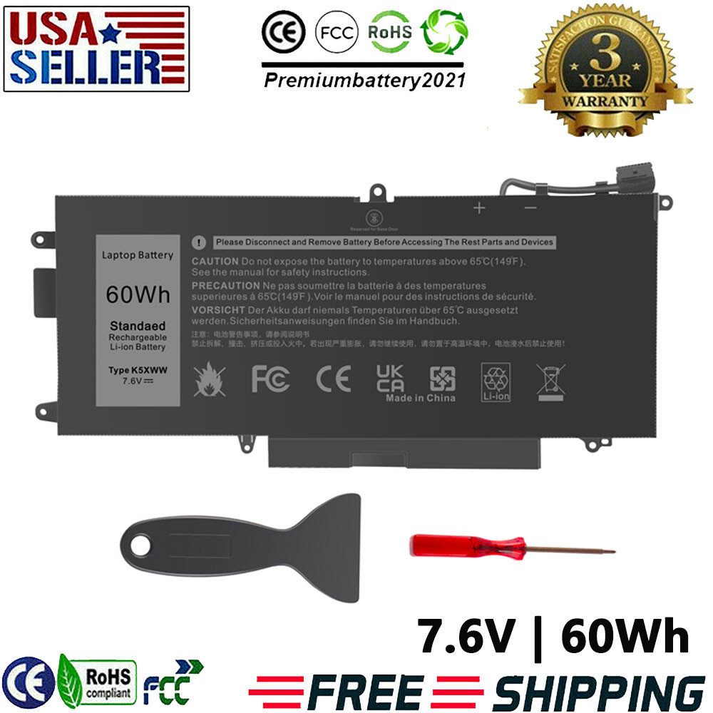 71TG4 K5XWW Battery for Dell Latitude 7389 7390 L3180 5285 5289 2 in 1 ...