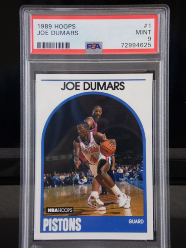 1989 NBA Hoops JOE DUMARS #1 Basketball Card DETROIT PISTONS | PSA 9 ...