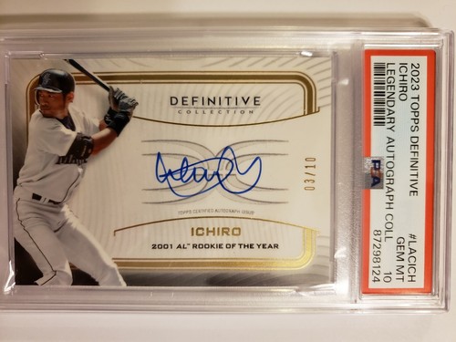2023 Topps Ichiro Suzuki Definitive Legendary Autograph #3/10 LAC-ICR ...