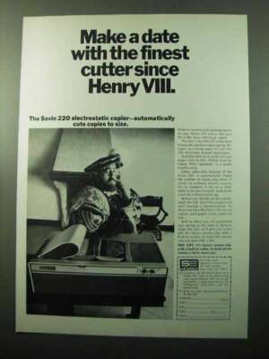 1969 Savin 220 Electrostatic Copier Ad - Finest Cutter | eBay