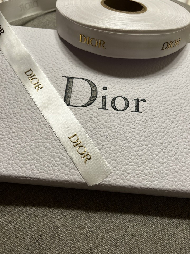 CHRISTIAN DIOR Ribbon White Wide: 2CM Length (6.5 feet) DIY By 2⃣️ yard ...