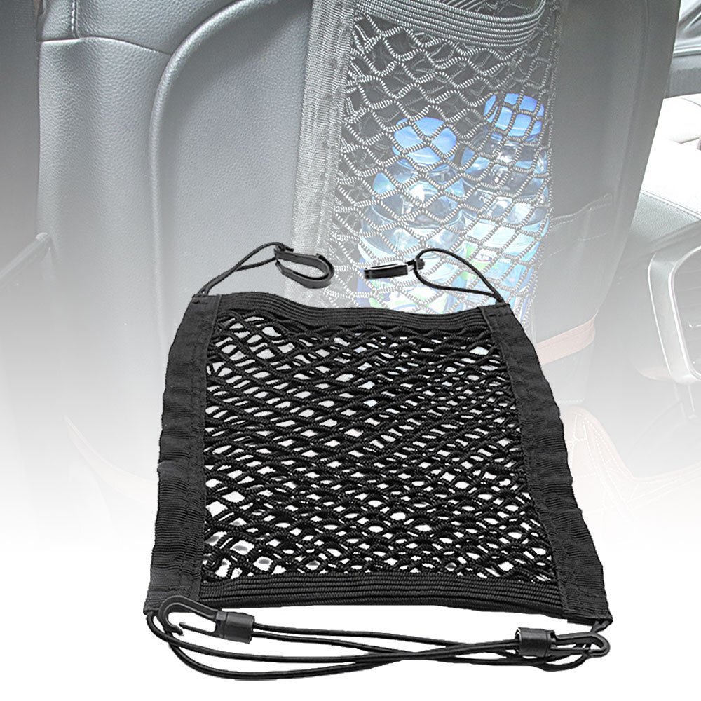 Car Net Bag Elastic Mesh Rear Trunk Seat Storage Tidy Cargo Organizer ...