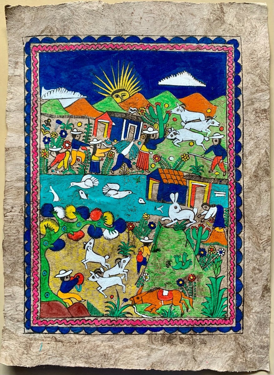 Mexican Flower Paintings