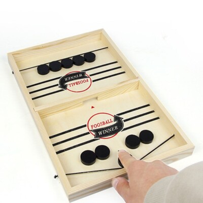 FOOSBALL Winner WHO IS THE WINNER GAME FAST SLING PUCK BOARD GAME TABLE ...