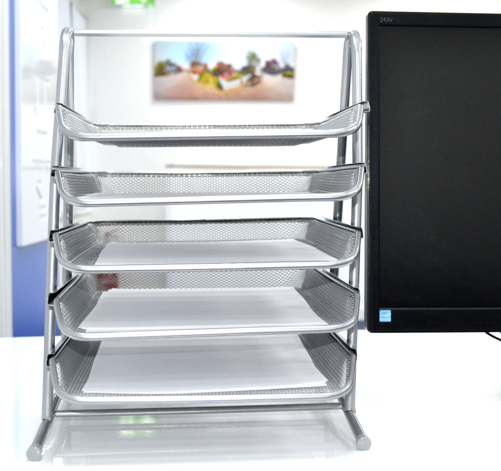 5 or 3 Tier Office Filing Trays Document Tray A4 Document Letter Paper ...