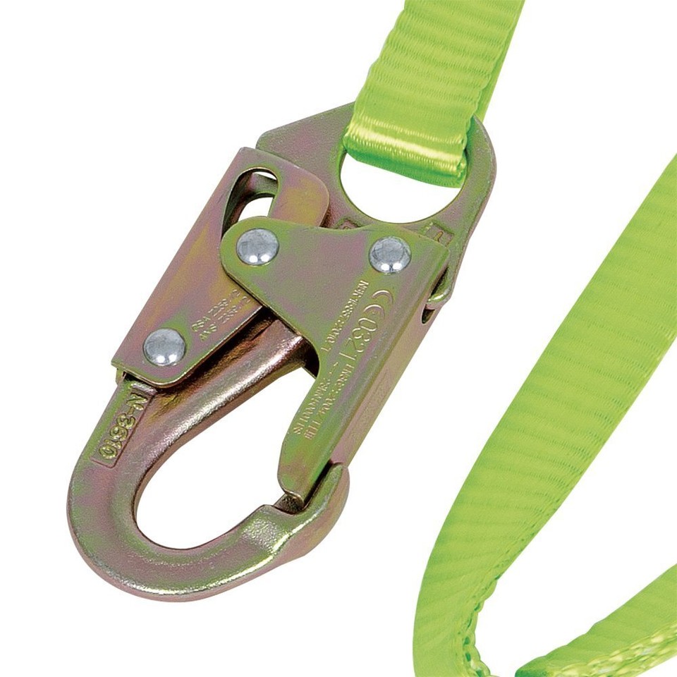 Resistant Lanyard with Webbing, Snap and Form Hooks, 4 Ft. L, Green | eBay