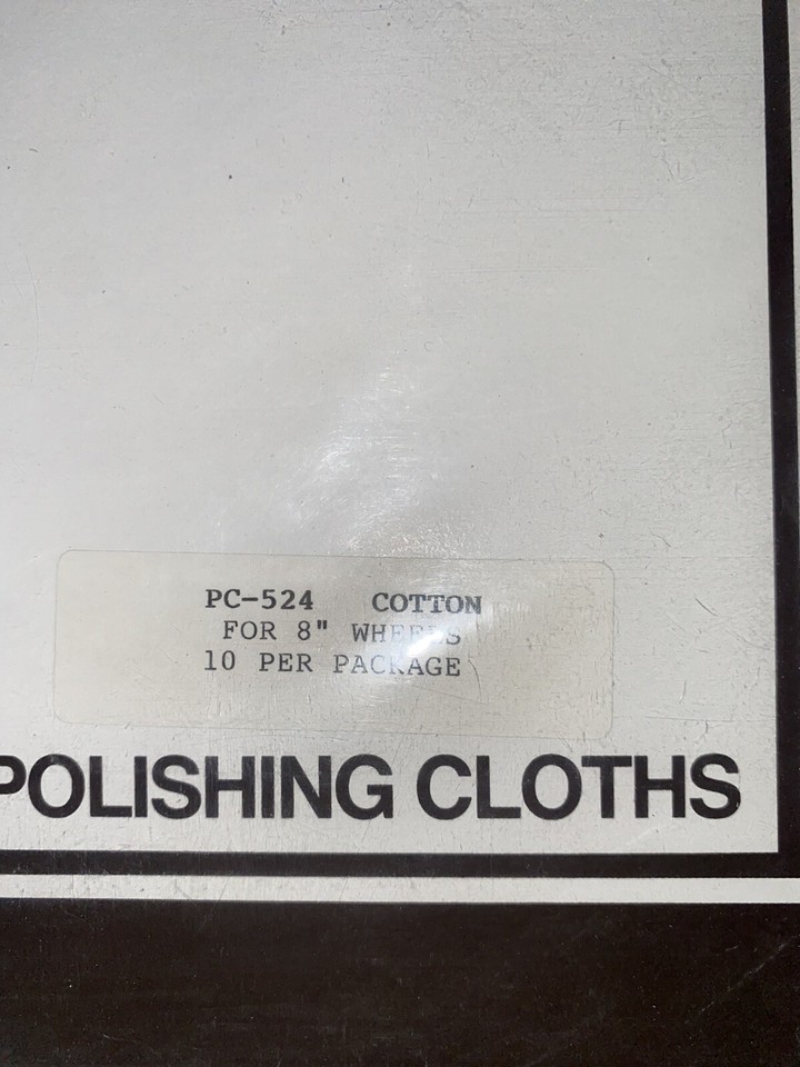 Mager Scientific Polishing Cloths, 8" Wheels, PC-524, Cotton, 10 Pack ...