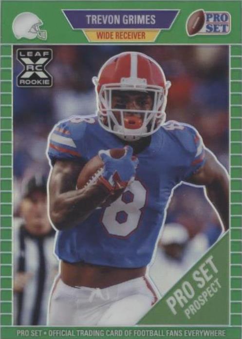 2021 Leaf Pro Set Metal - Trevon Grimes #89 Green Rainbow /25 (RC) for ...