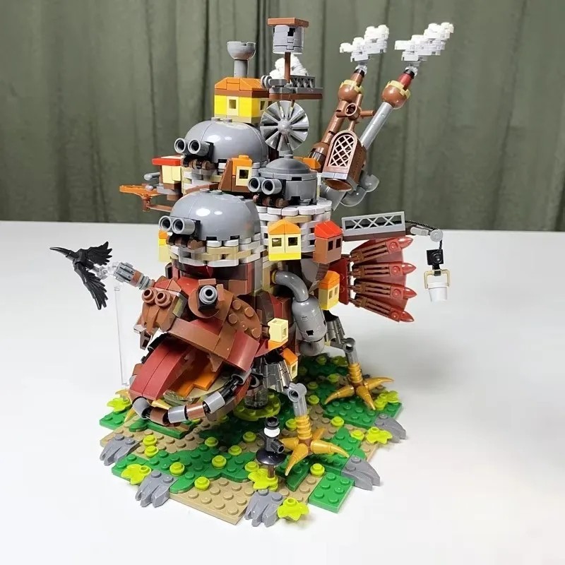 Studio Ghibli Howl's Moving Castle Building Blocks Set 1249PCS MOC ...
