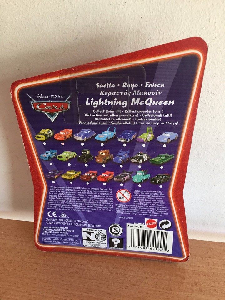 Mattel Disney Pixar Cars LIGHTNING McQUEEN FLASH Diecast MOC, 2007 | eBay