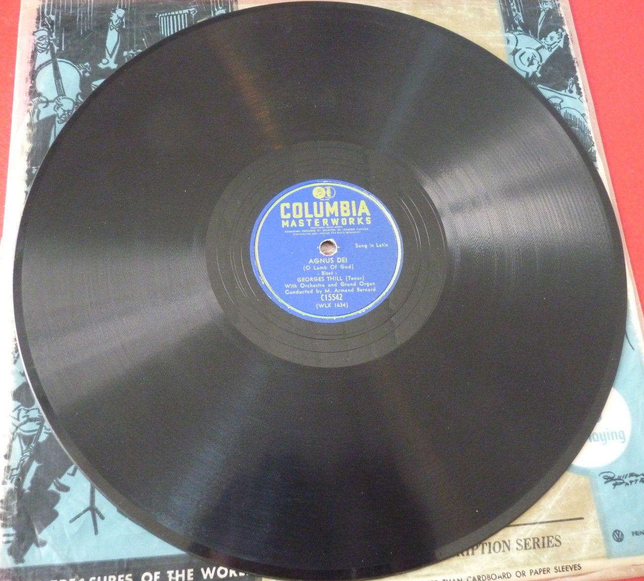 *78 RPM Album Columbia Masterworks ! Christmas Song French & Latin | eBay