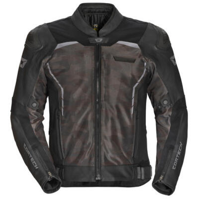 Cortech Vader Leather Jacket - MED Black/Camo | eBay