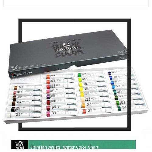 SHINHAN Professional Artist Grade Watercolor Paint Set 30 Colors 7.5ml ...