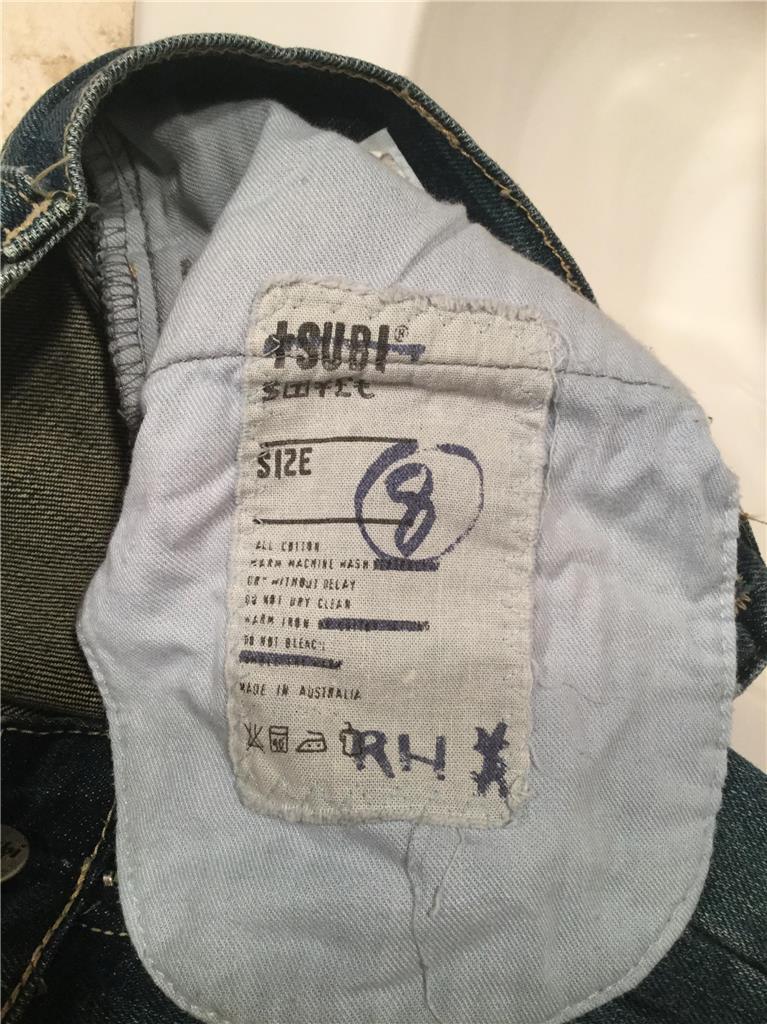 Tsubi Lean Bean Vintage Jeans Made in Australia Size 8 - Gem