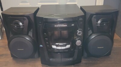 Panasonic SA-AK100 Compact Stereo System 5-CD Changer Tape Recorder AM ...