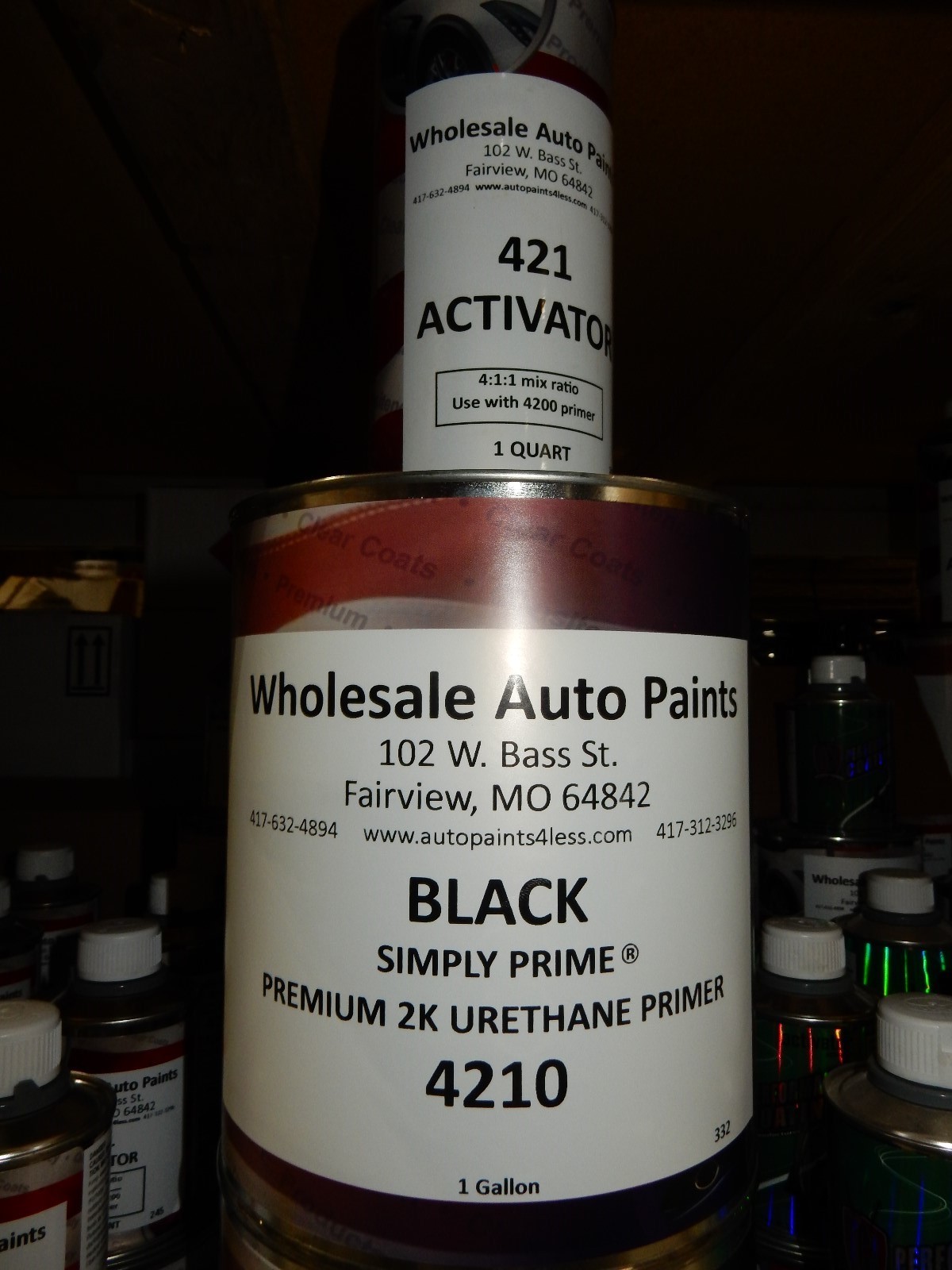 # 4210 Black 2K Premium Urethane Filler Primer Surfacer Gallon Kit | eBay