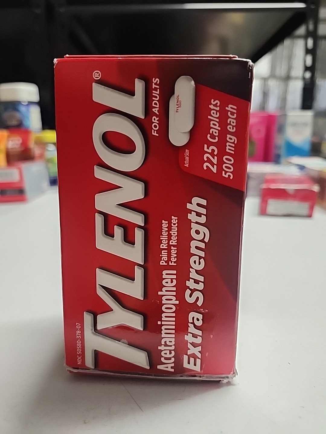 Tylenol Acetaminophen 500 mg Extra Strength Pain/Fever Reducer (225 ...