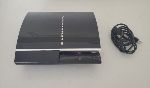 SONY PLAYSTATION 3 PS3 FAT CECHE01 80GB BACKWARDS COMPATIBLE CONSOLE ...