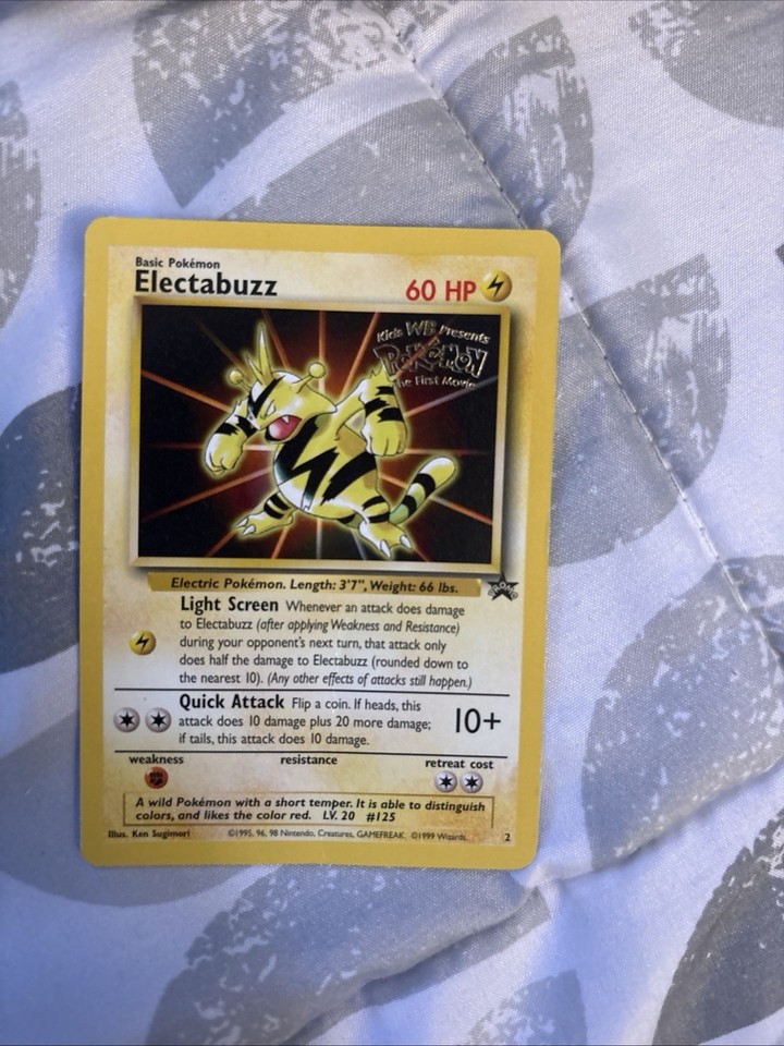 Pokémon Mewtwo Entei Electabuzz Dragonite Pikachu Kids WB Promo Card ...