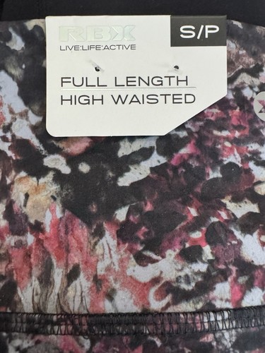NWT RBX full length legging S peached tech flex compression wicking ...