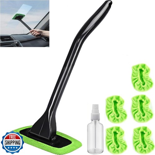 Car Windshield Cleaner Kit with Spray Bottle – Detachable Handle Auto ...